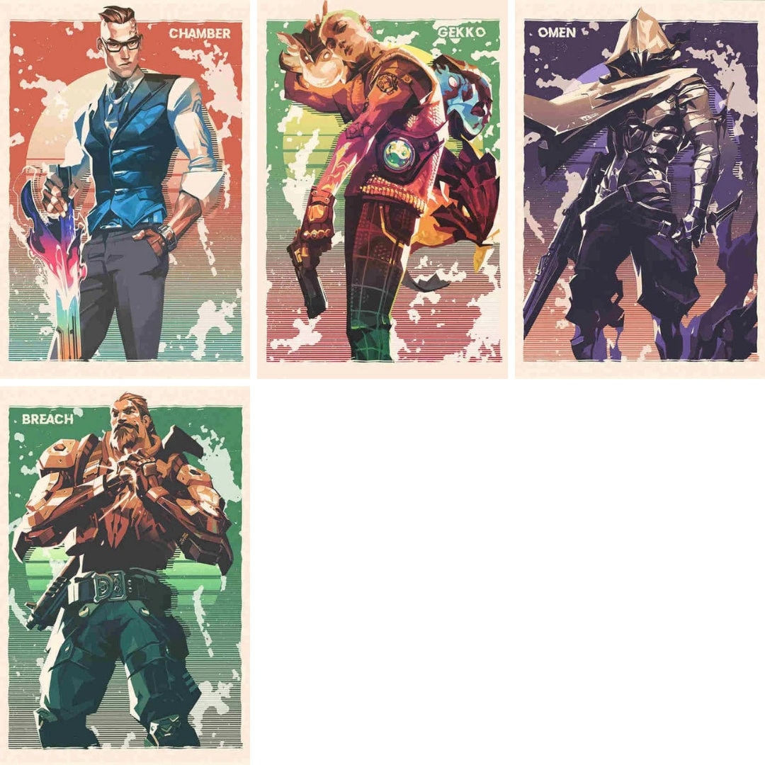 Valorant Art Valorant Gift Valorant Wall Decor Valorant Game Art ...