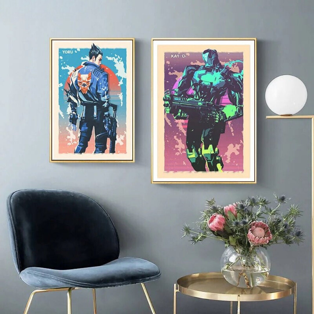 Valorant Art Valorant Gift Valorant Wall Decor Valorant Game Art ...