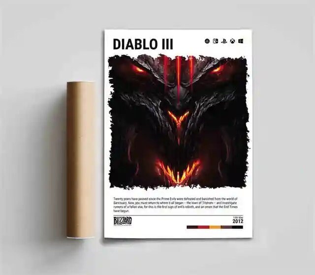 Diablo 4 Diablo IV Art Diablo 4 Poster Diablo 3 Poster Diablo 2 Lilith ...