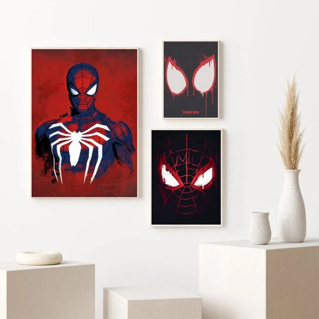 Miles Morales Spiderman Poster Spider Verse Miles Morales Poster Wall ...