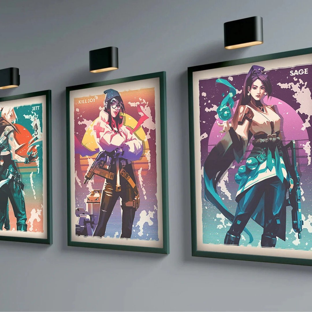 Valorant Art Valorant Gift Valorant Wall Decor Valorant Game Art ...