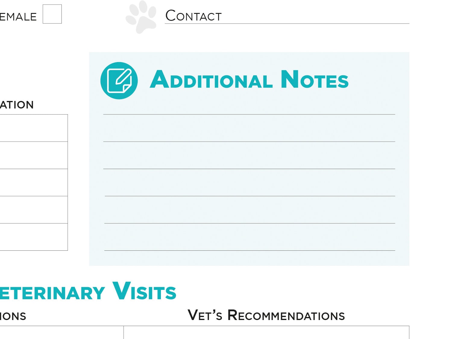 Editable Printable and Digital Use Dog Health Record Schedule Planner ...