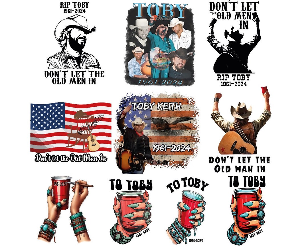 Toby Keith 1961-2024 Sublimation Png Dtf, Toby Keith Sublimation ...