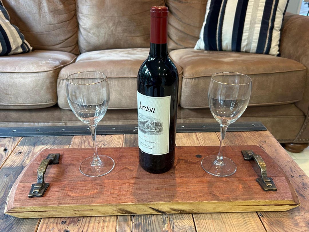 Wine Barrel Top Serving Tray - Etsy