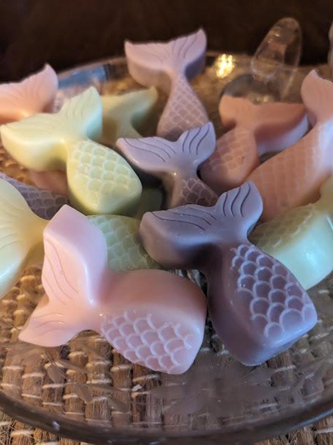 Double Scented Lavender Mermaid Tail Wax Melts/tarts - Etsy