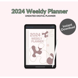 2024 Weekly Digital Planner - Etsy