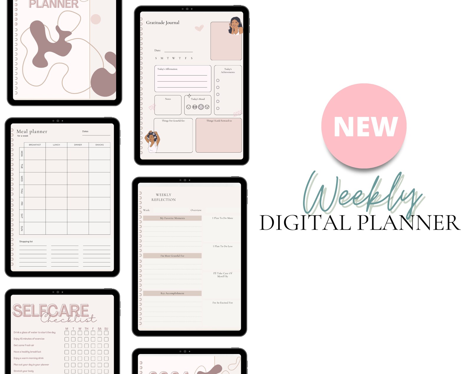 2024 Weekly Digital Planner - Etsy