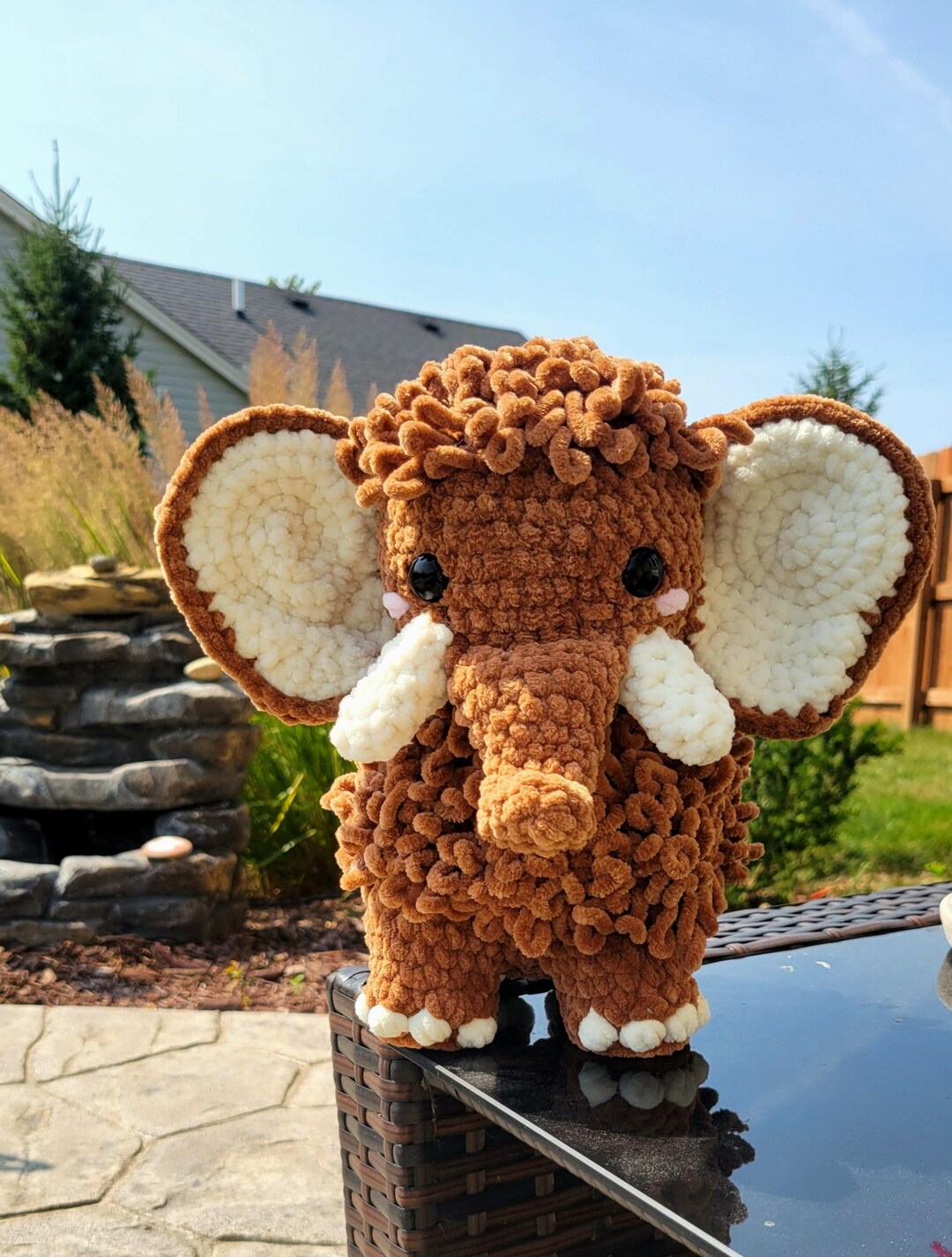 Crochet Amigurumi Handmade Mammoth Plushy * NOT PATTERN * - Etsy
