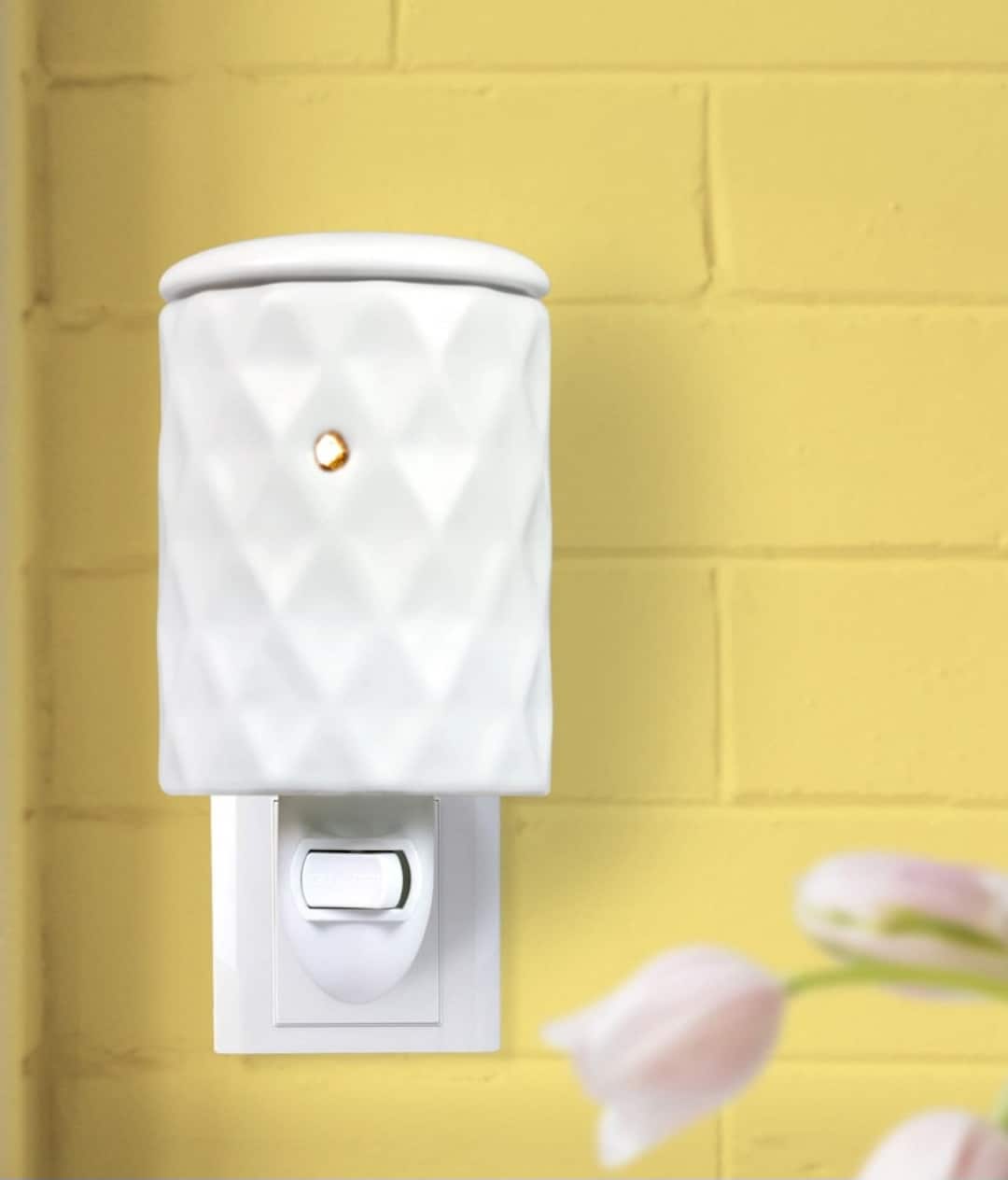 White Ceramic Pluggable Wall Wax Warmer (wall Plug In) - Etsy
