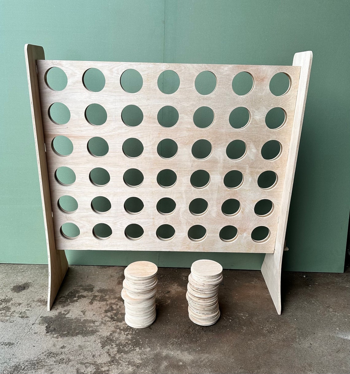 Giant Connect 4 Garden Games Wooden Party Wedding Events Props Games - Etsy