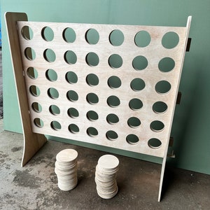 Giant Connect 4 Garden Games Wooden Party Wedding Events Props Games - Etsy