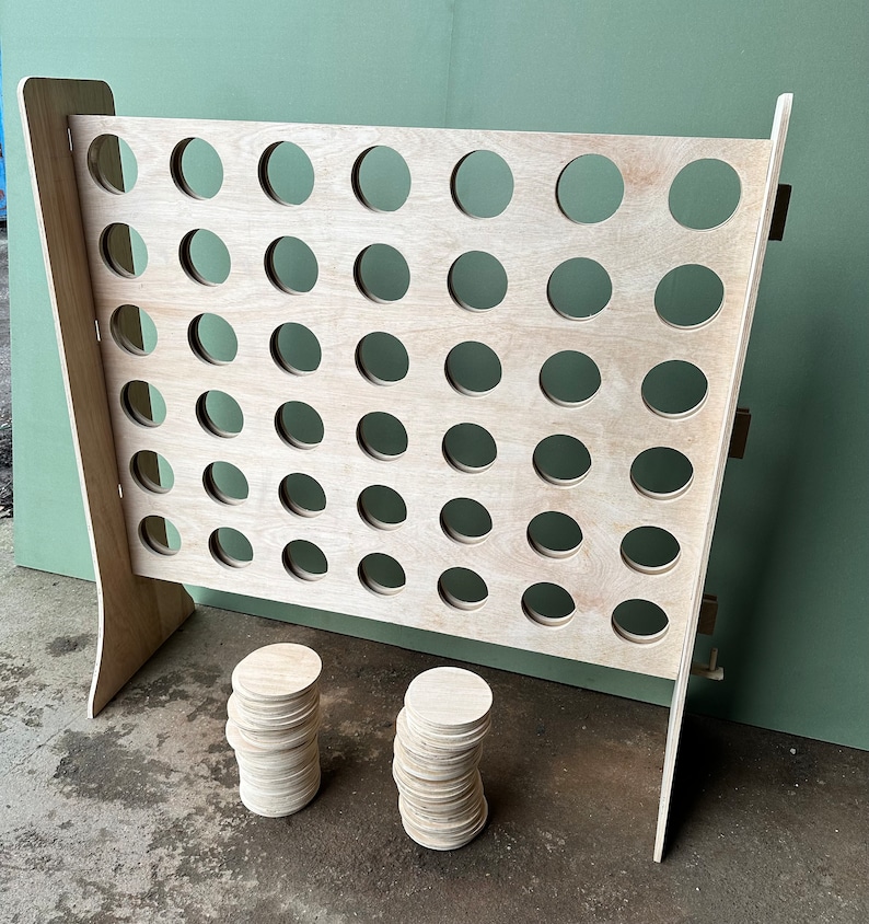 Giant Connect 4 Garden Games Wooden Party Wedding Events Props Games - Etsy