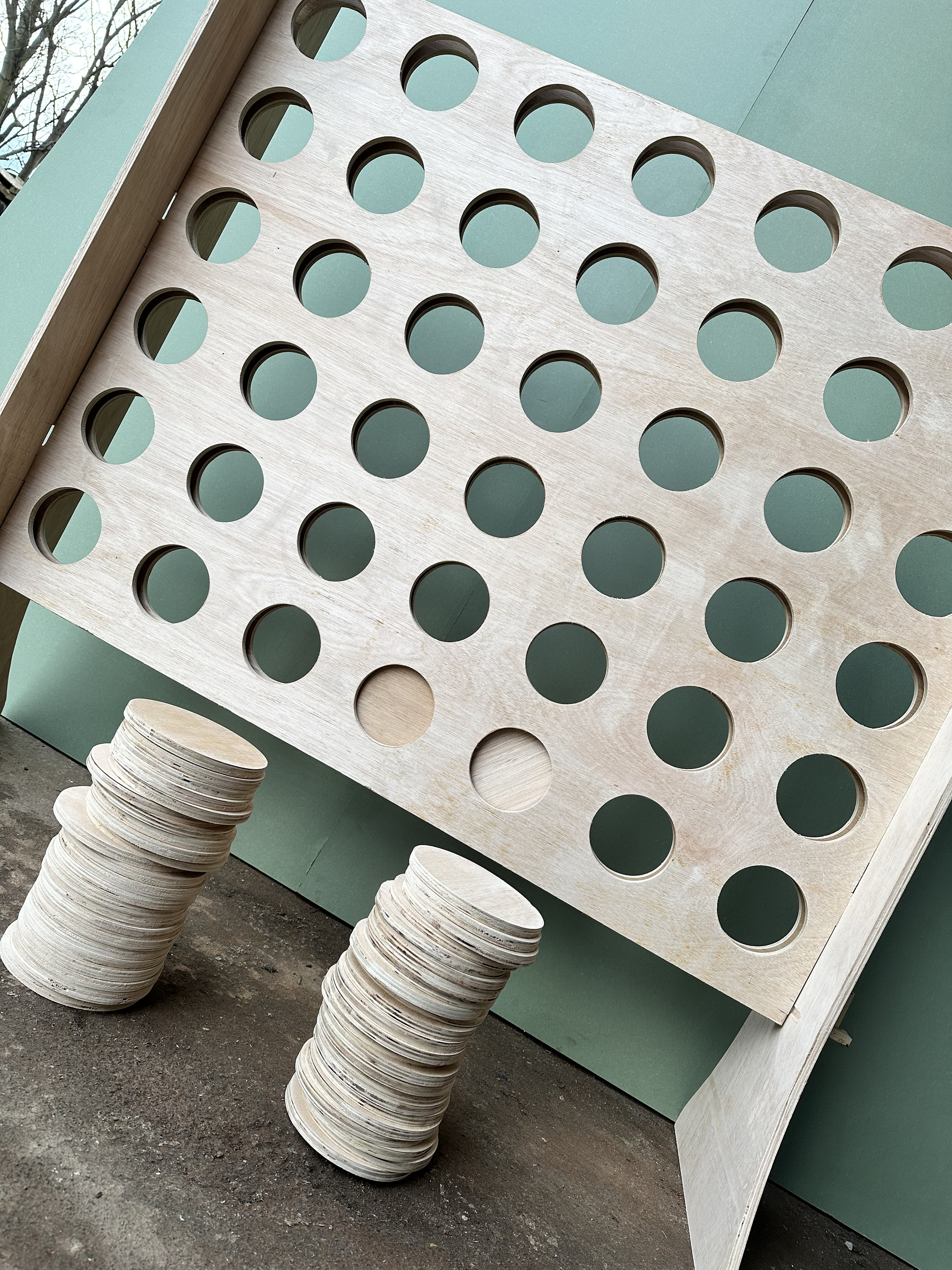 Giant Connect 4 Garden Games Wooden Party Wedding Events Props Games - Etsy