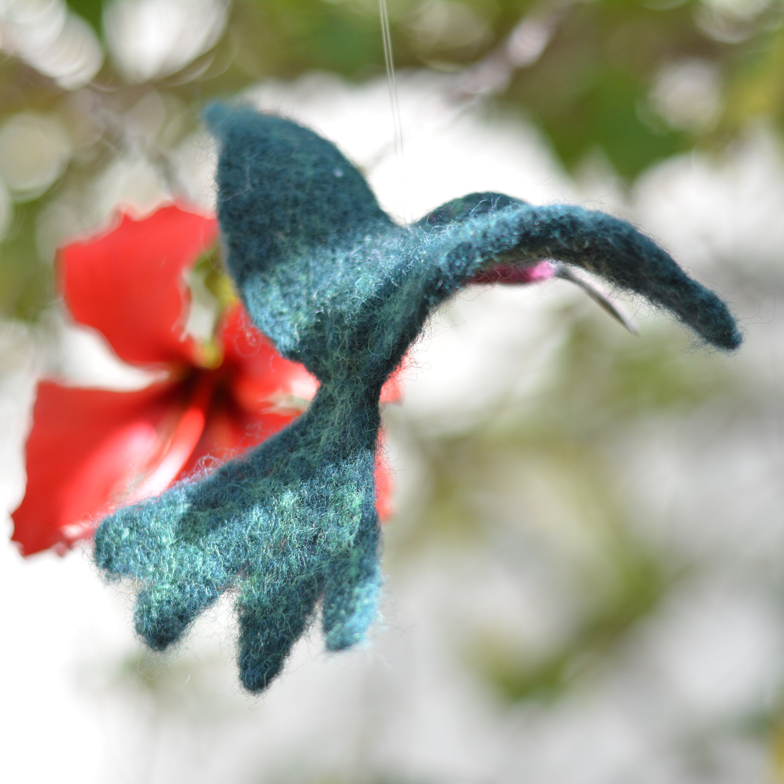 Needle Felted Hummingbird Sculpture, Best Gift for Bird Lover, Nature ...