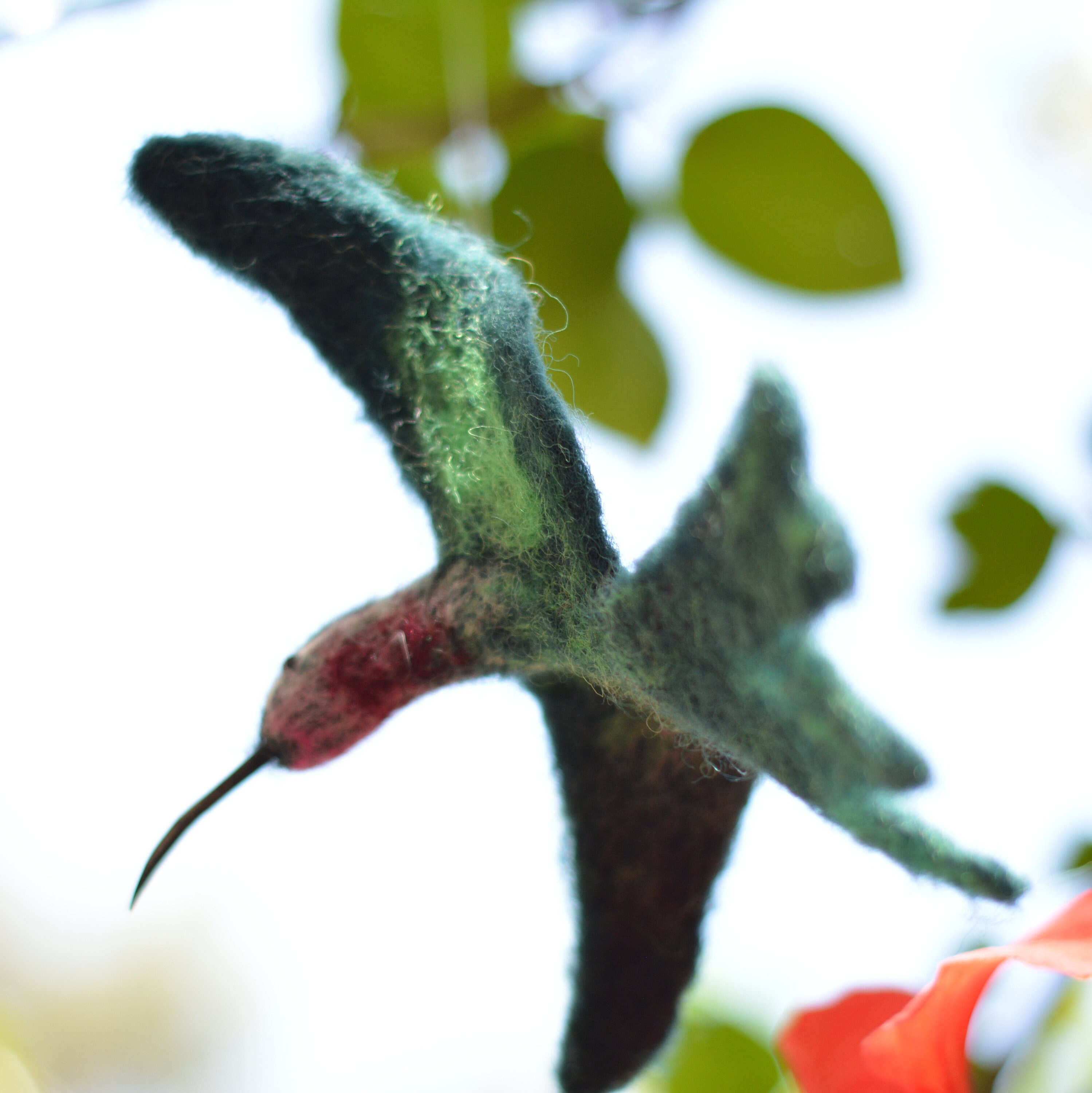 Needle Felted Hummingbird Sculpture, Best Gift for Bird Lover, Nature ...