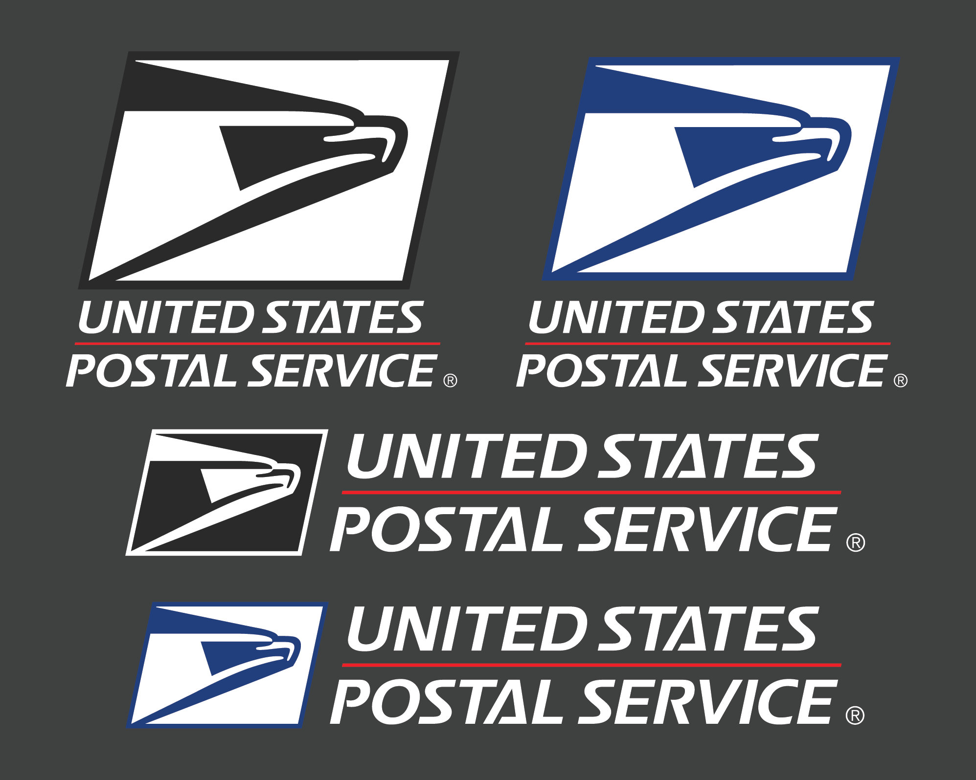 USPS White SVG and PNG Formats Ready to Use for Cricut and Canva ...