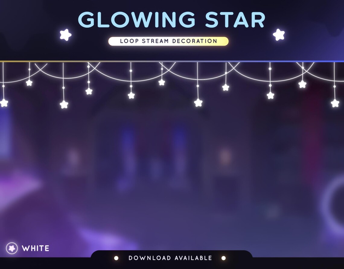 Animated Star Stream Overlay: Looping Video for Twitch, Youtube ...