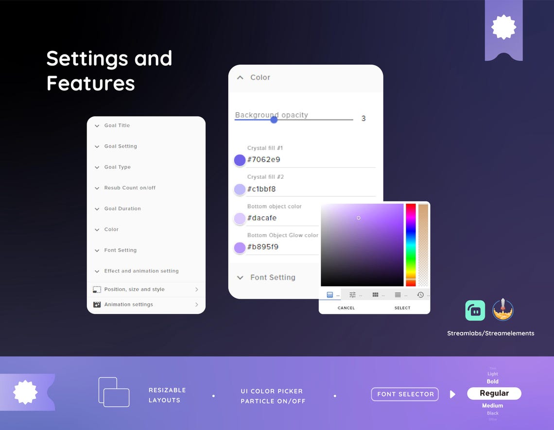 Twitch-goal-widget-crystal-streamelements-goal-widget-twitch-goal ...
