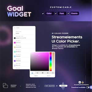 Rainbow Slider Goal Widget | Customizable Gradient Colors Goal Bars for ...
