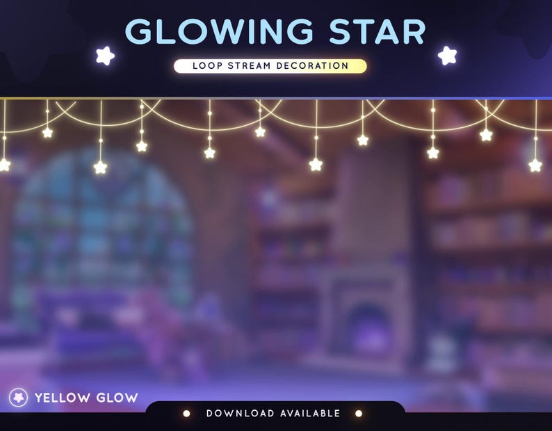 Animated Star Stream Overlay: Looping Video for Twitch, Youtube ...