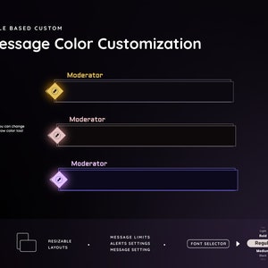 Customizable Gradient Icon Chat Widget for Streamelements (digital ...