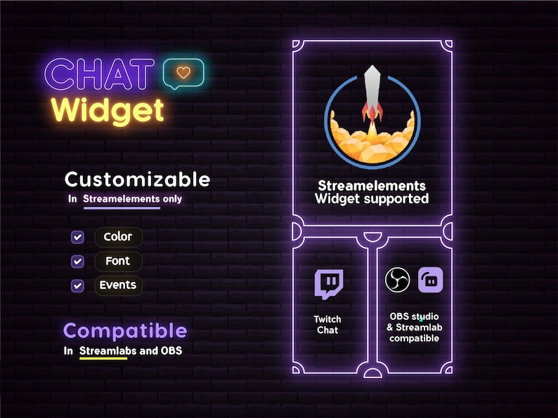 Halloween Twitch Chat Widget Version 2: Spooky Neon Theme ...