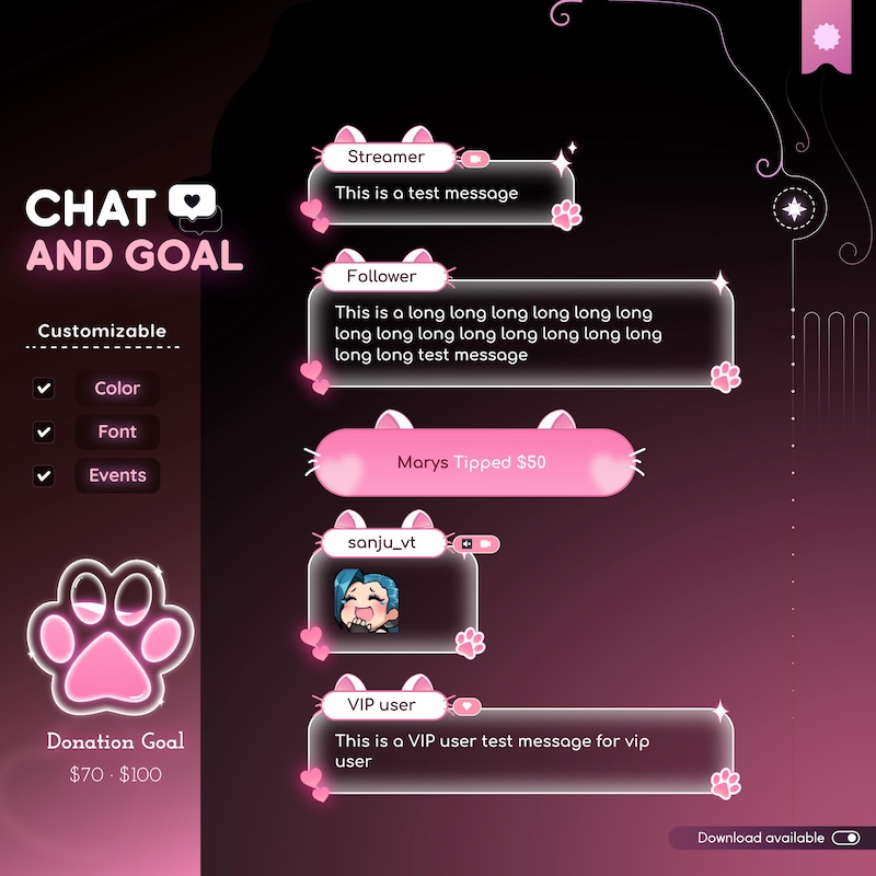 Pink Heart Chat - Etsy