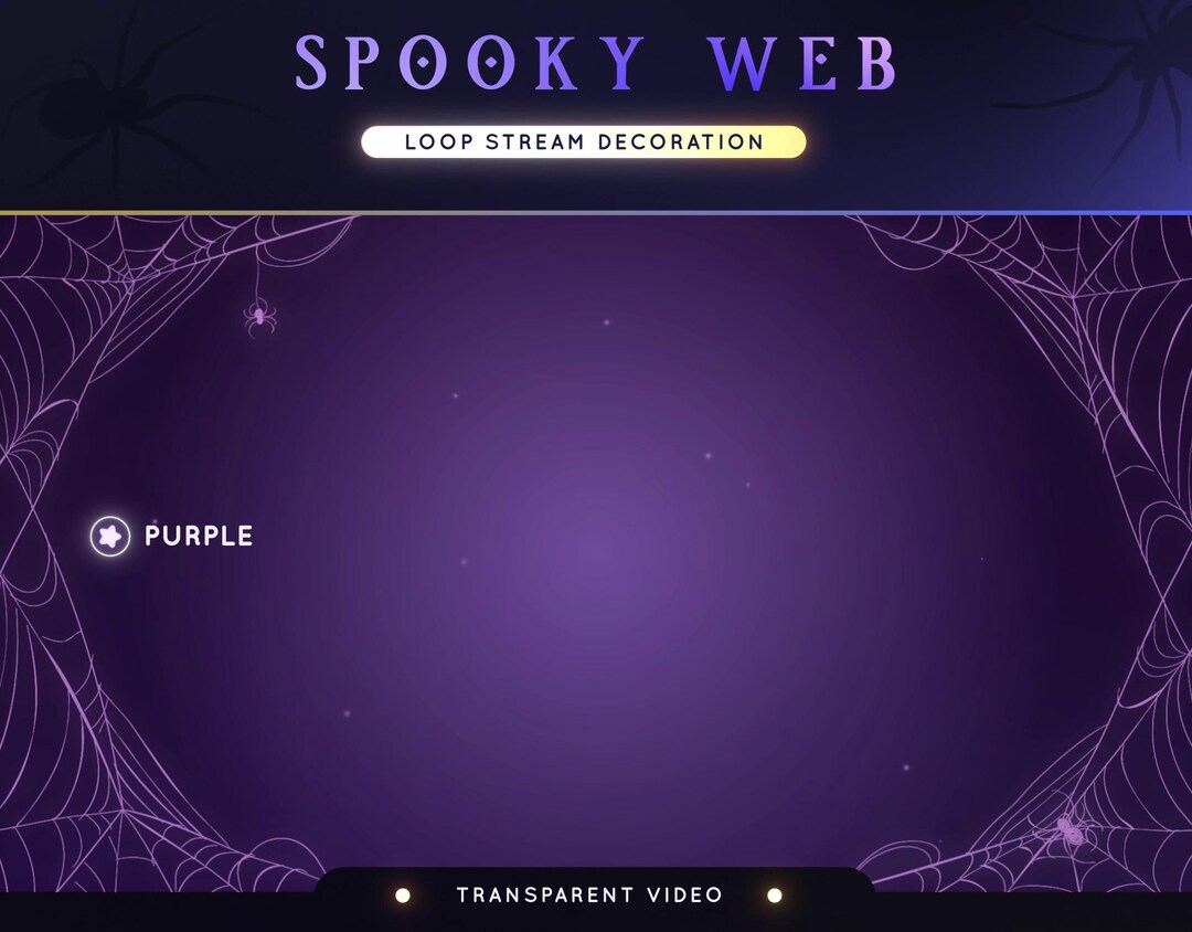 Spooky Halloween Web Animated Stream Decoration | Vtuber Decoration ...