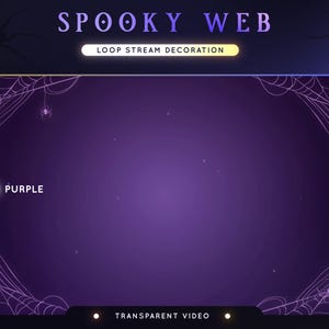 Spooky Halloween Web Animated Stream Decoration | Vtuber Decoration ...
