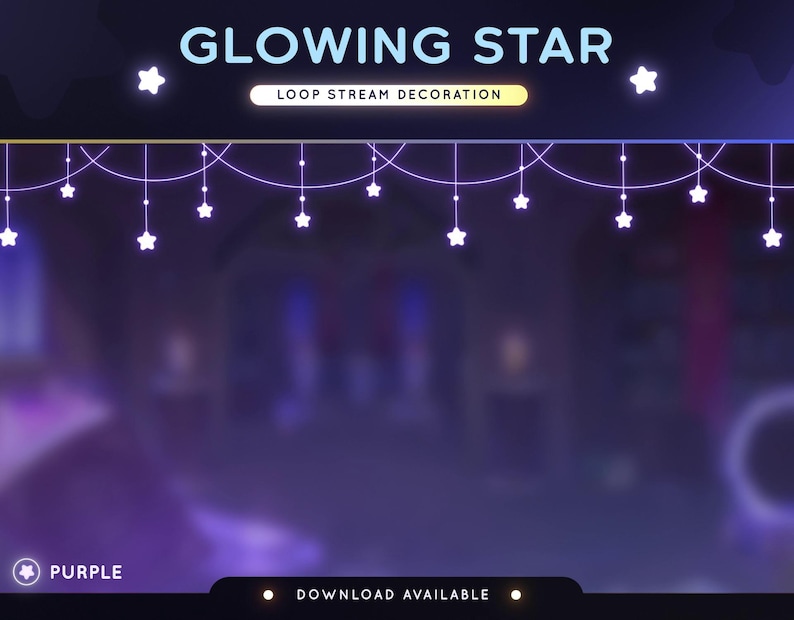 Animated Star Stream Overlay: Looping Video for Twitch, Youtube ...