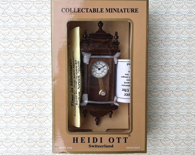 Heidi Ott Miniature Working Clock 1:12 Dollhouse - Etsy