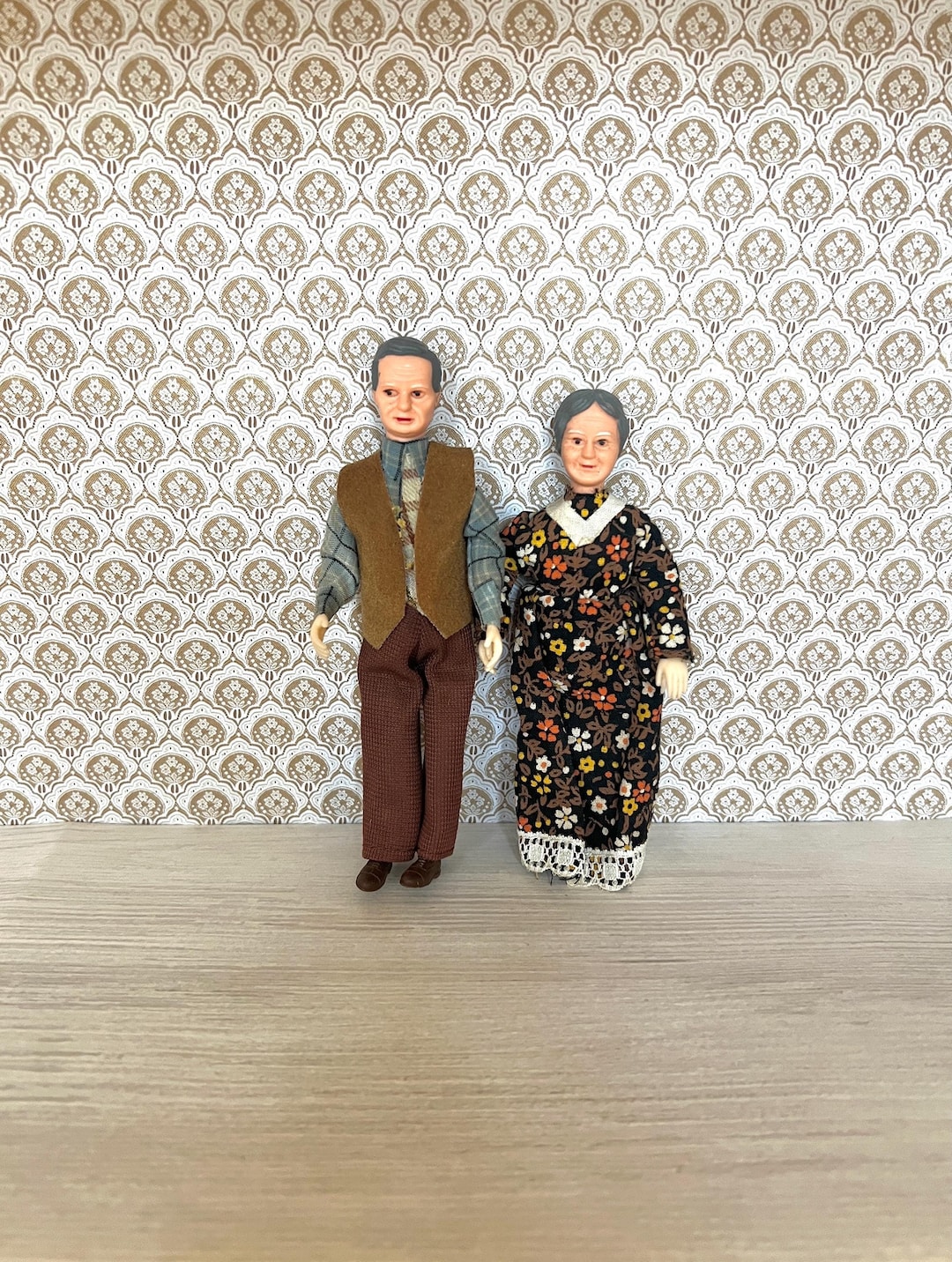Vintage Miniature German Grandma and Grandpa Dolls, Set - Etsy