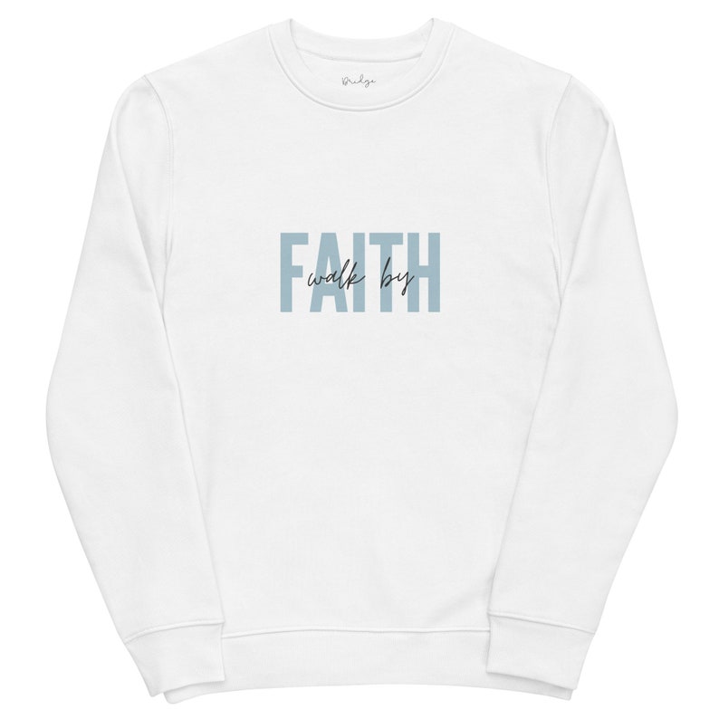 Walk by Faith Sweater Minimalist Christian Sweatshirt Religious Shirt ...
