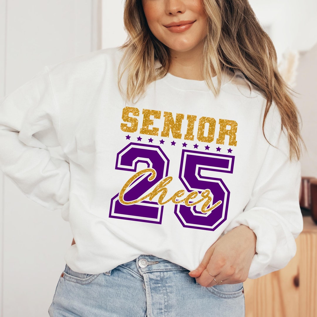 2025 Senior Cheer Sweatshirt | Senior Cheerleading Sweater | Varsity ...