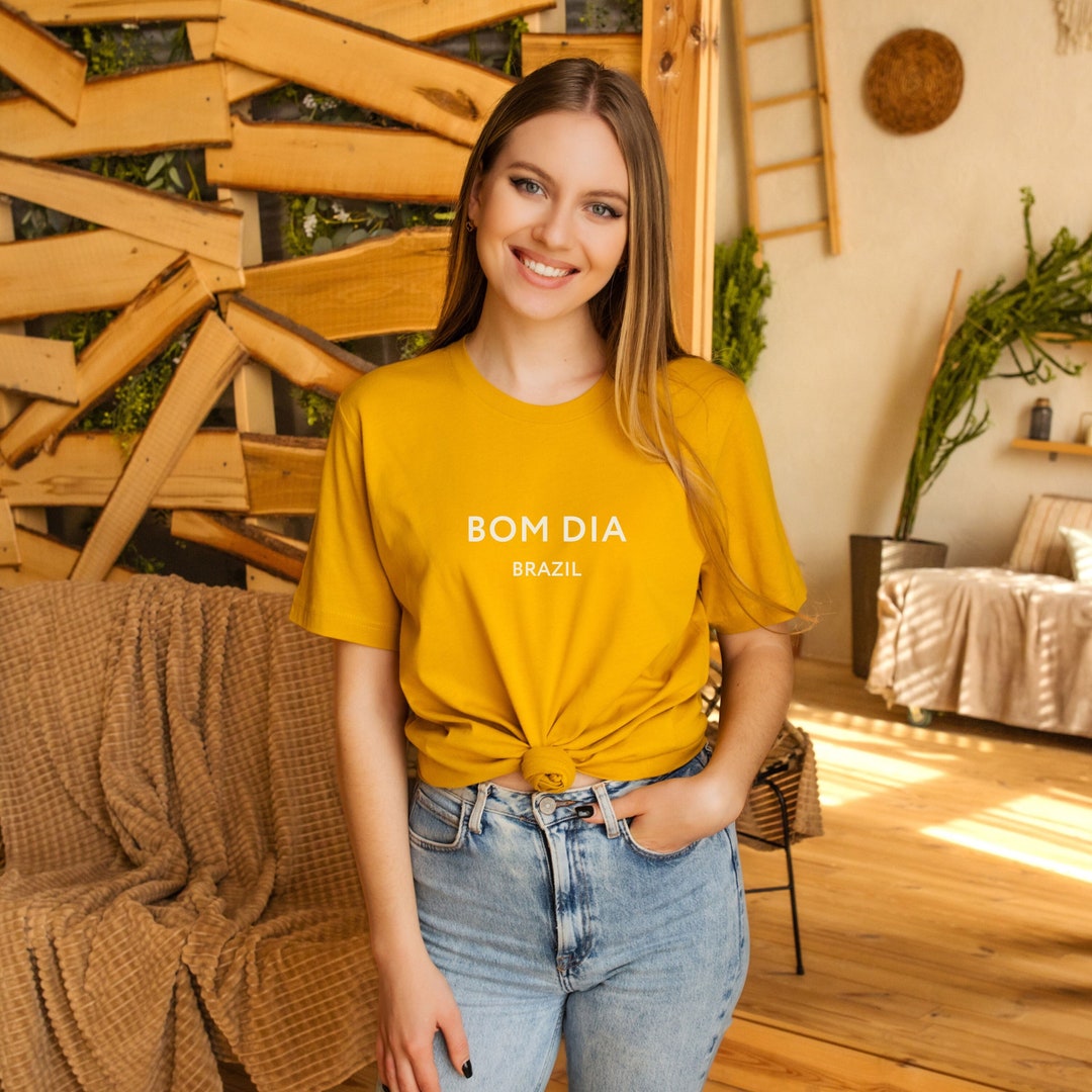 Bom Dia Shirt | Portuguese Quote | Brasil T-shirt | Brazil Souvenir Tee ...