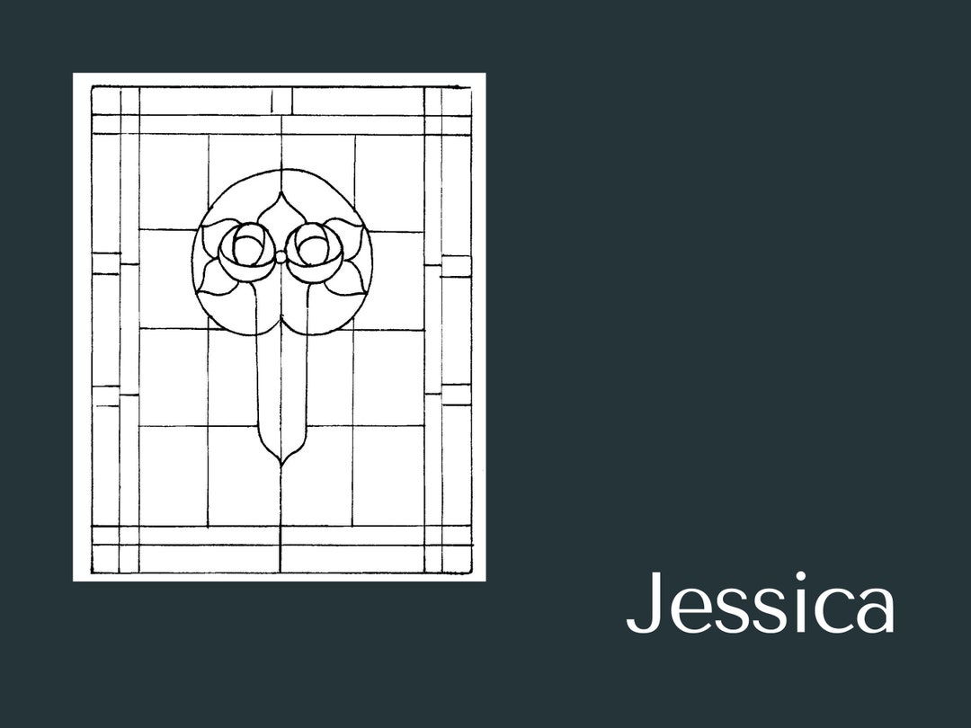 Jessica Stained Glass Pattern - Etsy