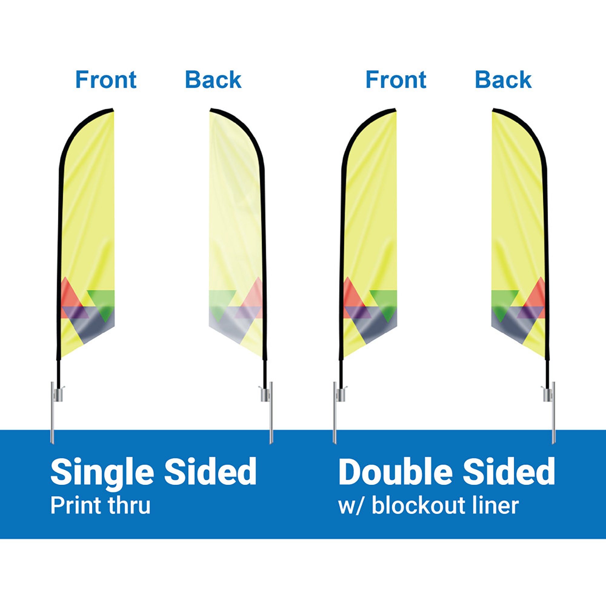 Feather Flags - Our Feather Angled Flags Tower Over the Competition ...