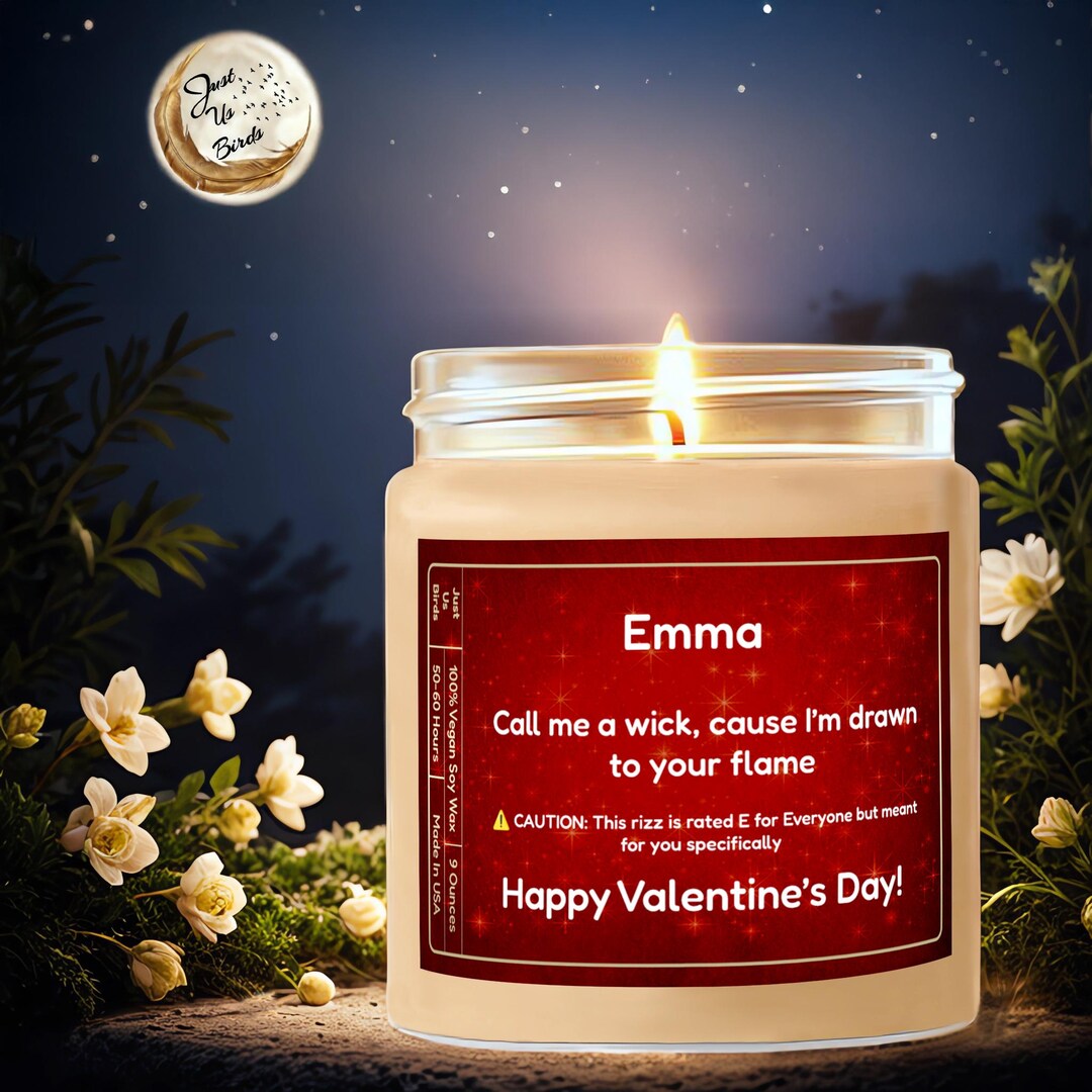 Gen Z Valentine's Day Candle: Funny Rizz Label, Romantic Gift - Etsy