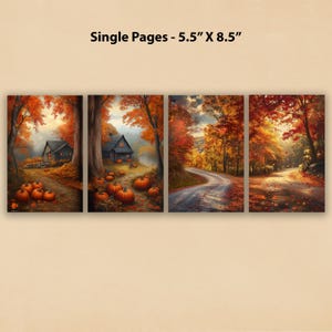 Tranquil Autumn Printable Journal Pages | Fall Scrapbook Paper ...