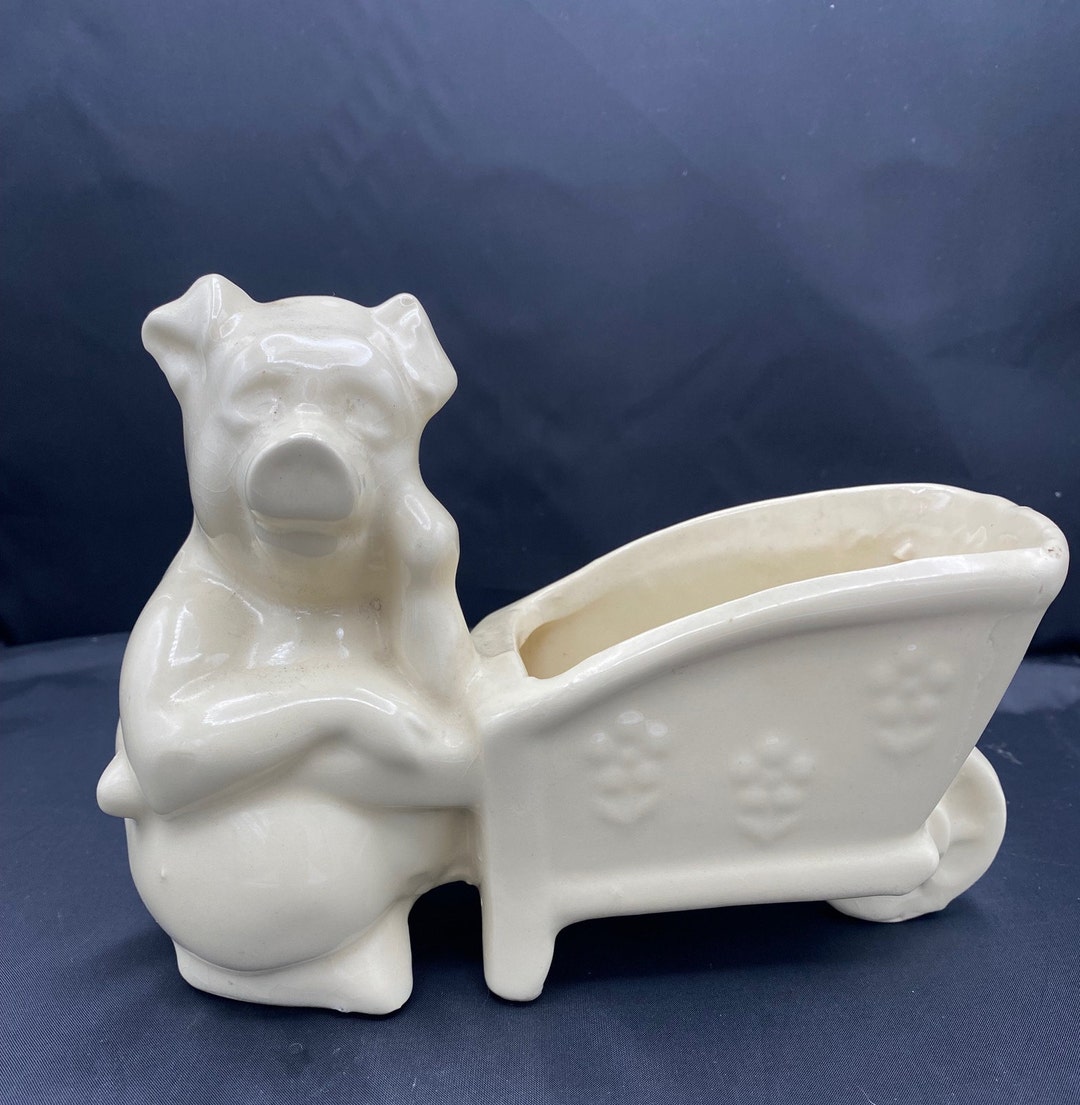Shawnee Planter - Pig & Wheel Barrow - Etsy