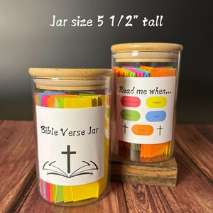 Motivational Christian Scripture Jar, Religious Biblical Encouraging ...