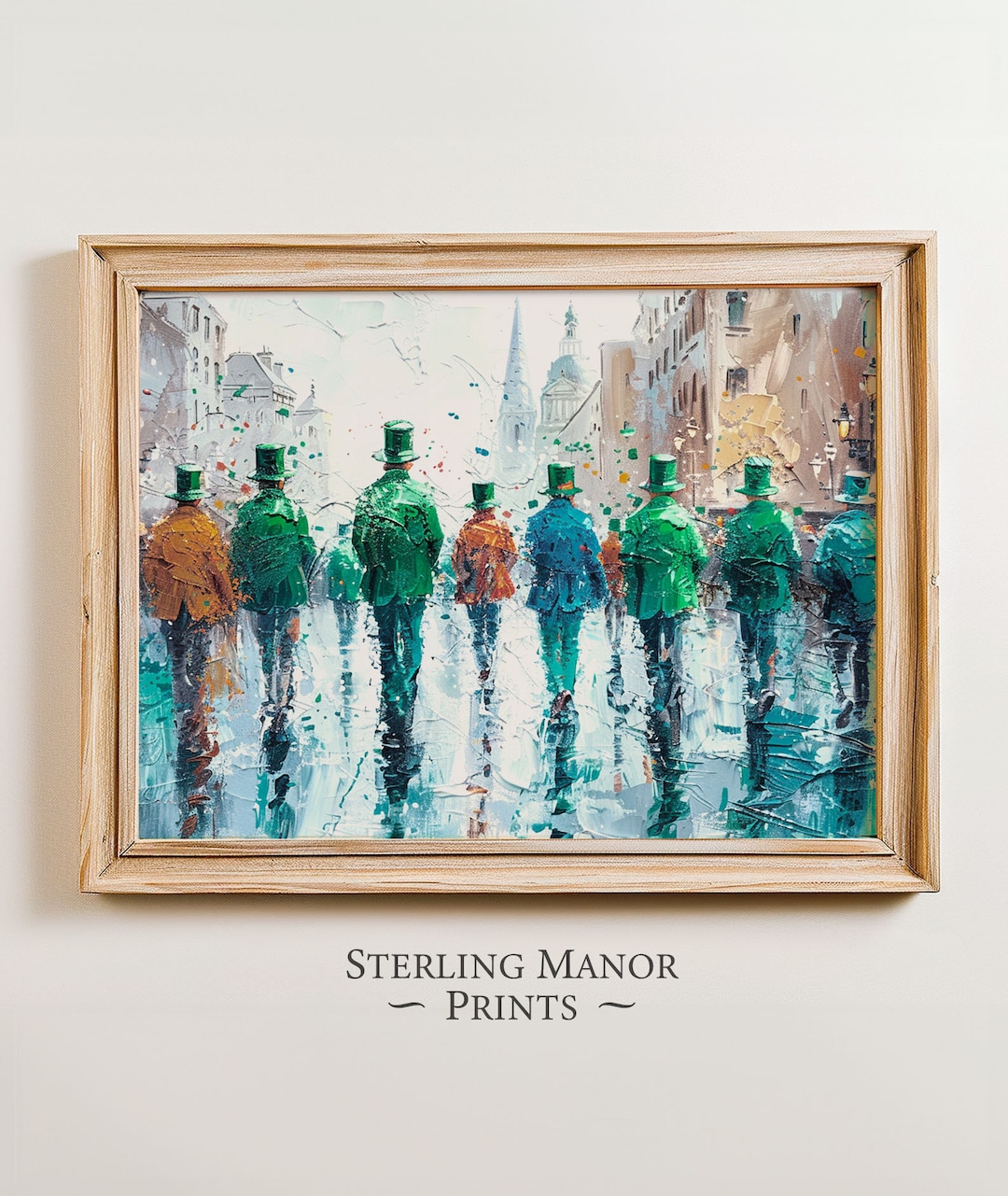 St Patricks Parade Marching Figures Festive Wall Art 1141 - Etsy