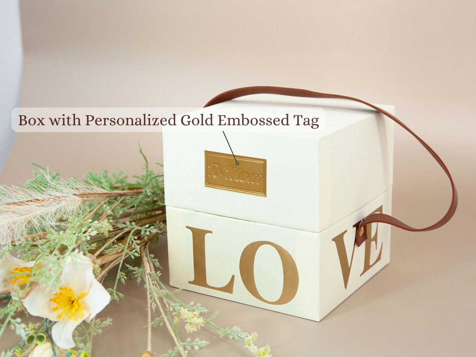 LOVE Gift Box, Red Gift Box, White Cream Gift Box, Wedding Favor Box ...