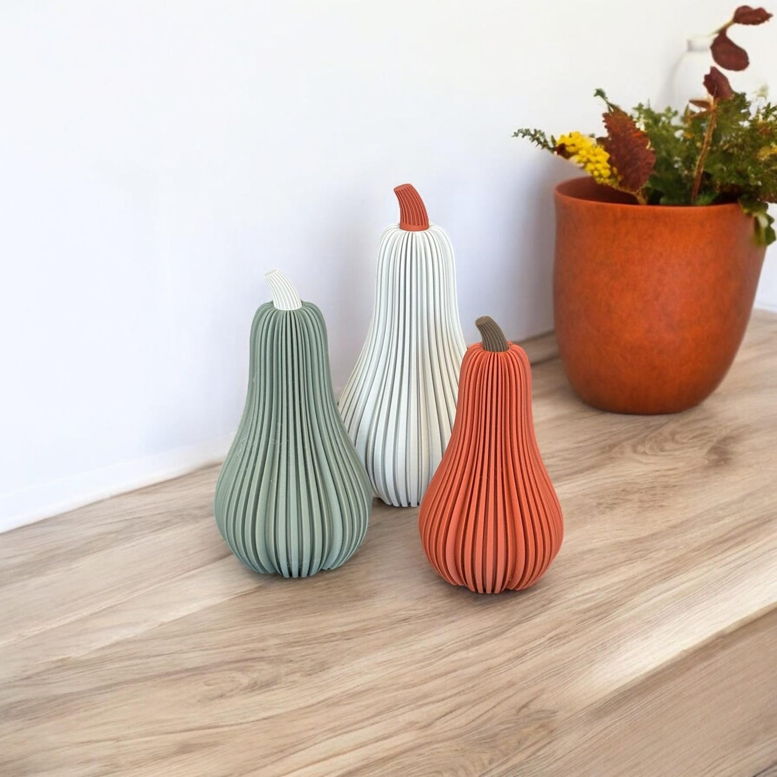 Gourd Tabletop Decor | 3pc Fall Gourd Decor | Halloween Gourd Gift ...
