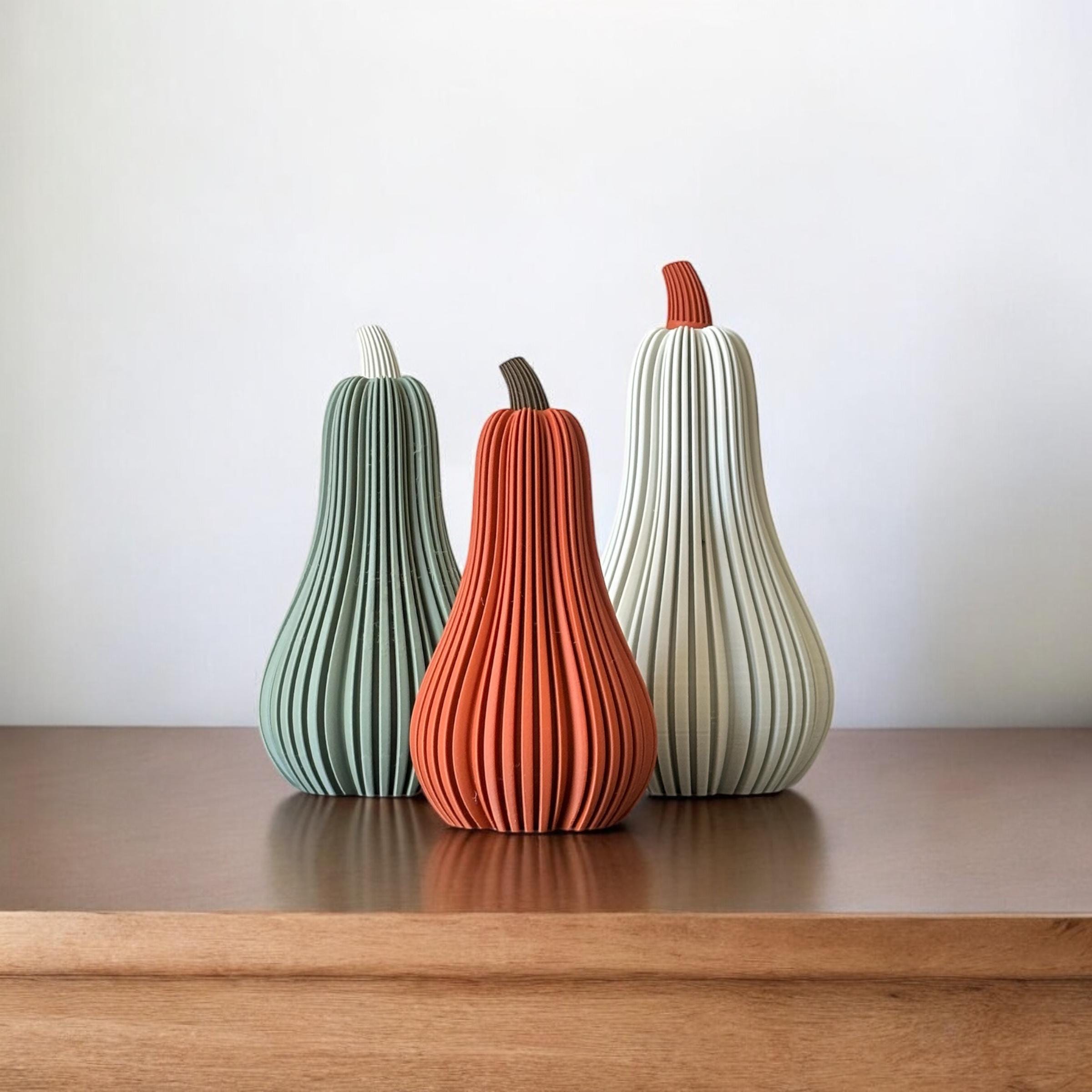 Gourd Tabletop Decor | 3pc Fall Gourd Decor | Halloween Gourd Gift ...