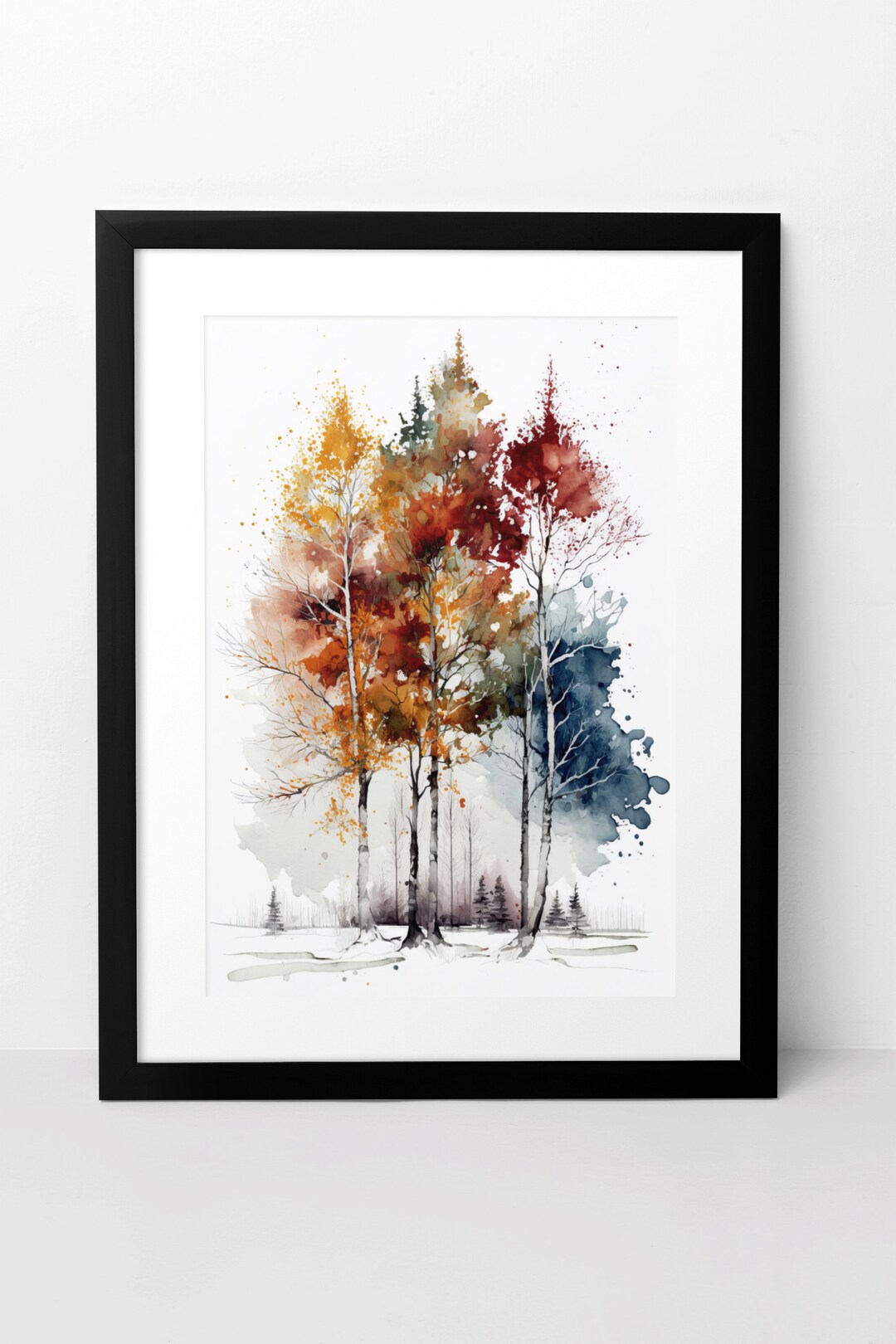 Winter Trees Digital Download Art, End of Autumn, Printable Art, Duluth ...