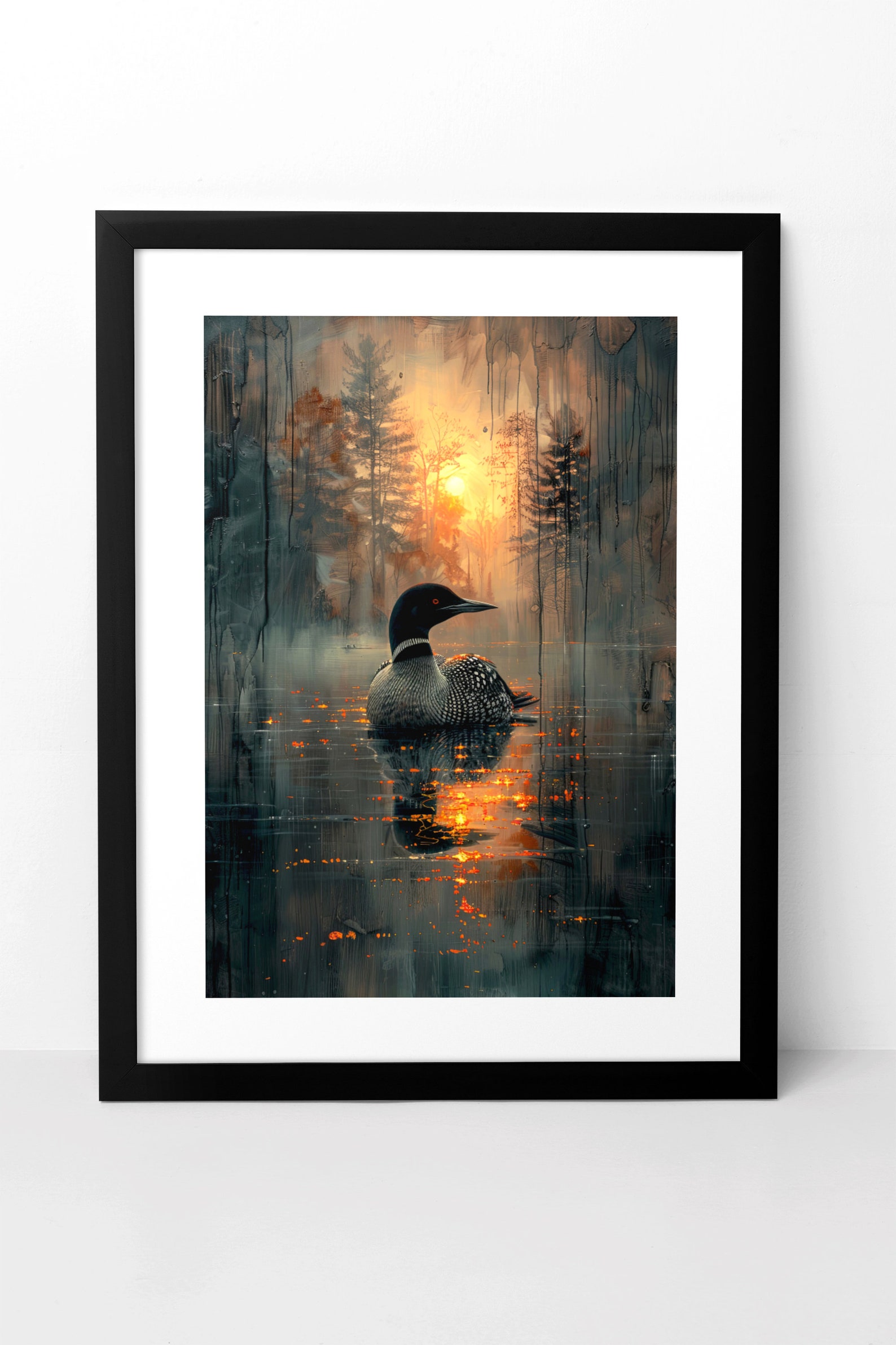 Minnesota Loon Digital Download Art, Home Décor, Loon Painting, Loon ...