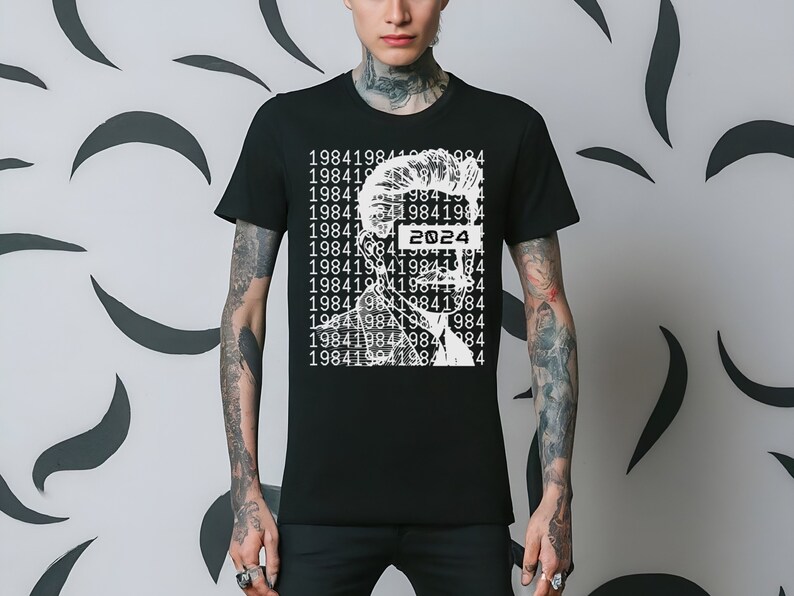 George Orwell 1984 Dystopia T-shirt, Retro Future Propaganda Tee - Etsy