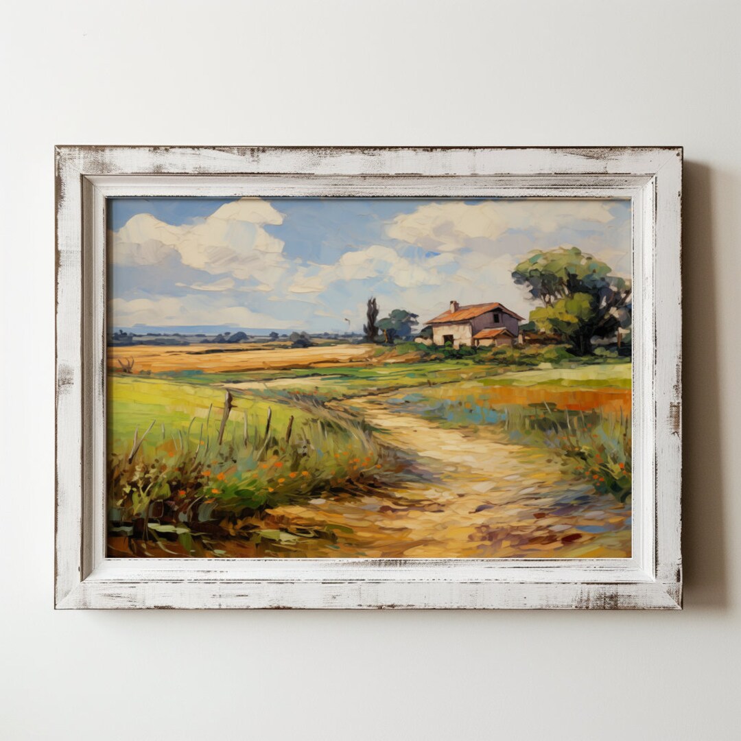 Farmhouse | Printable | Landscape | Country Western | Farm Life | Gift ...