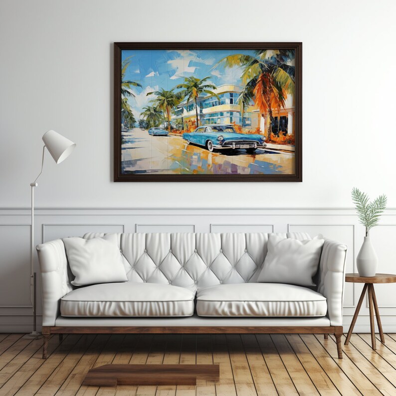 South Beach | Printable | Florida | Miami | City | Beach | Palm Trees ...